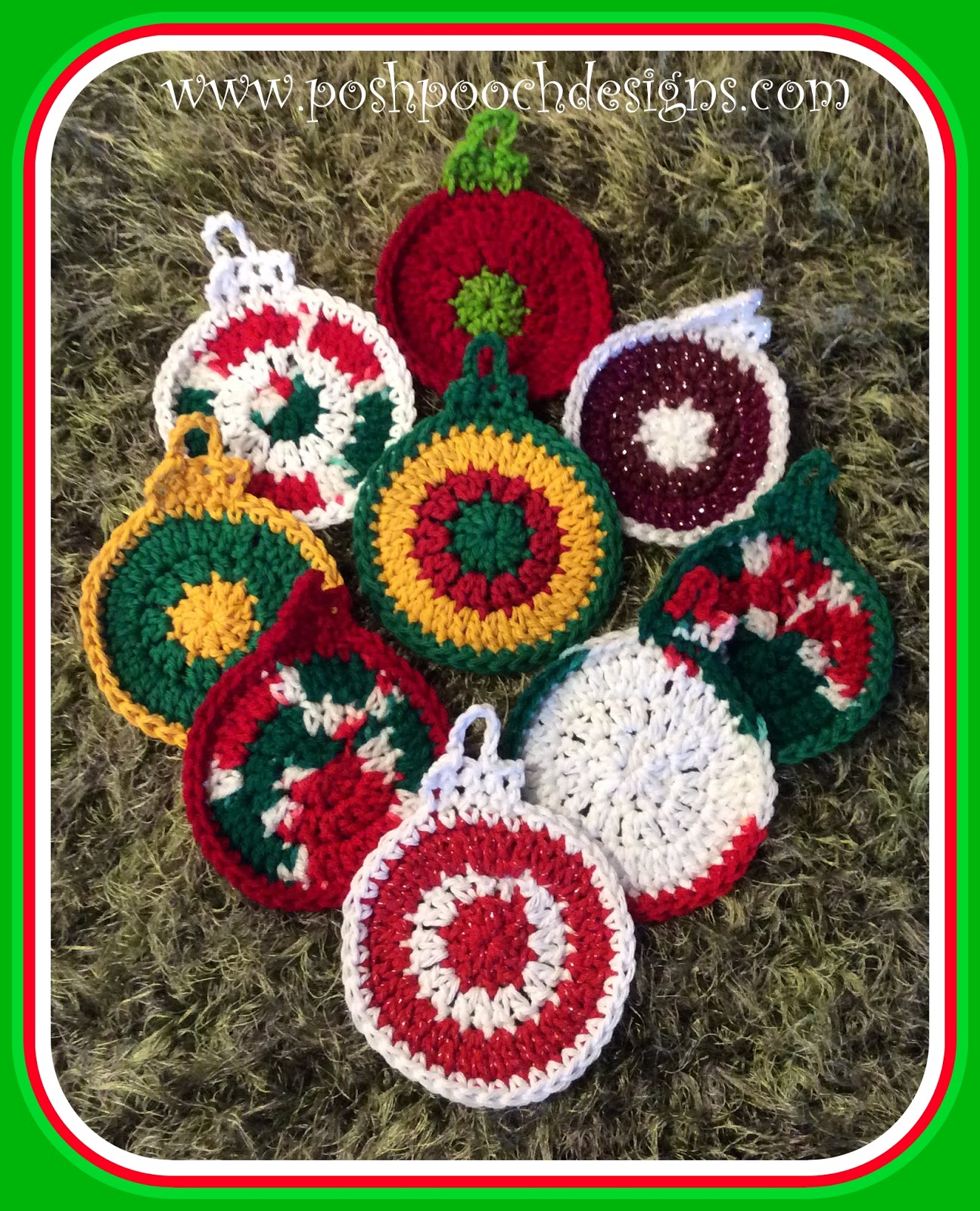 Posh Pooch Designs : Easy Holiday Ornament Crochet Pattern | Posh Pooch ...