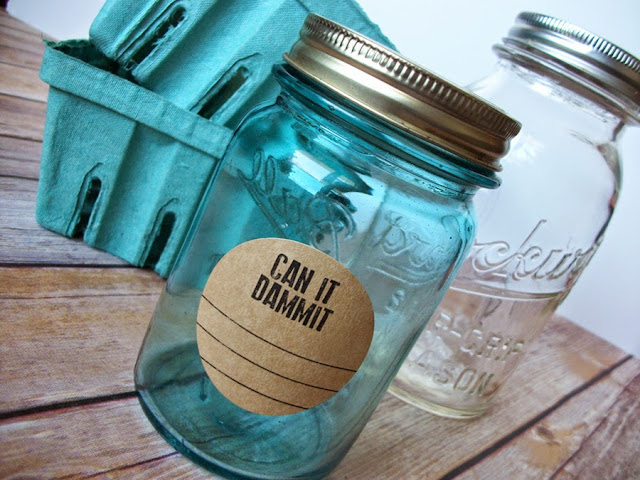 Colorful Adhesive Canning Jar Labels: Rustic kraft paper mason canning ...
