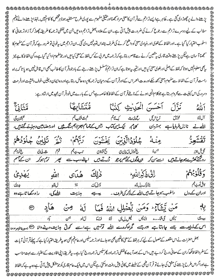 Book Store: Quran Pak With Urdu Translation by Maulana Syed Shabir in PDF