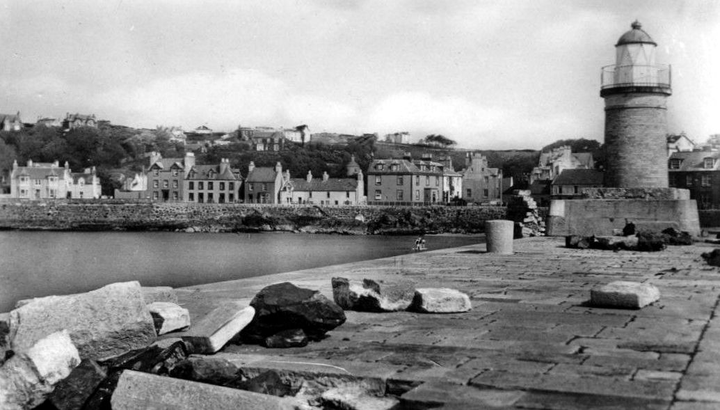 Tour Scotland: Old Photographs Lighthouse Portpatrick Scotland