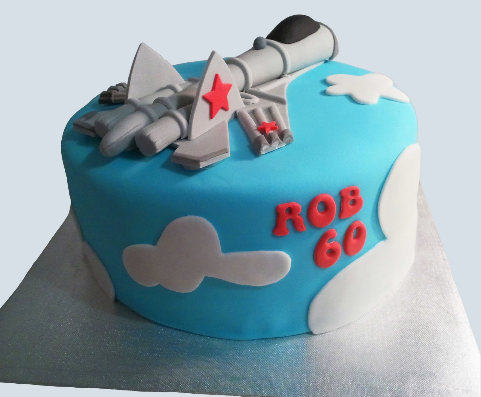 The Coloured Bubble Cakery: Rob's 60th Jet Plane