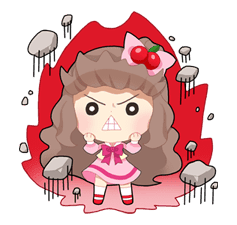 png : sticker1908 - LINE PLAY Cherry's Sweet Day