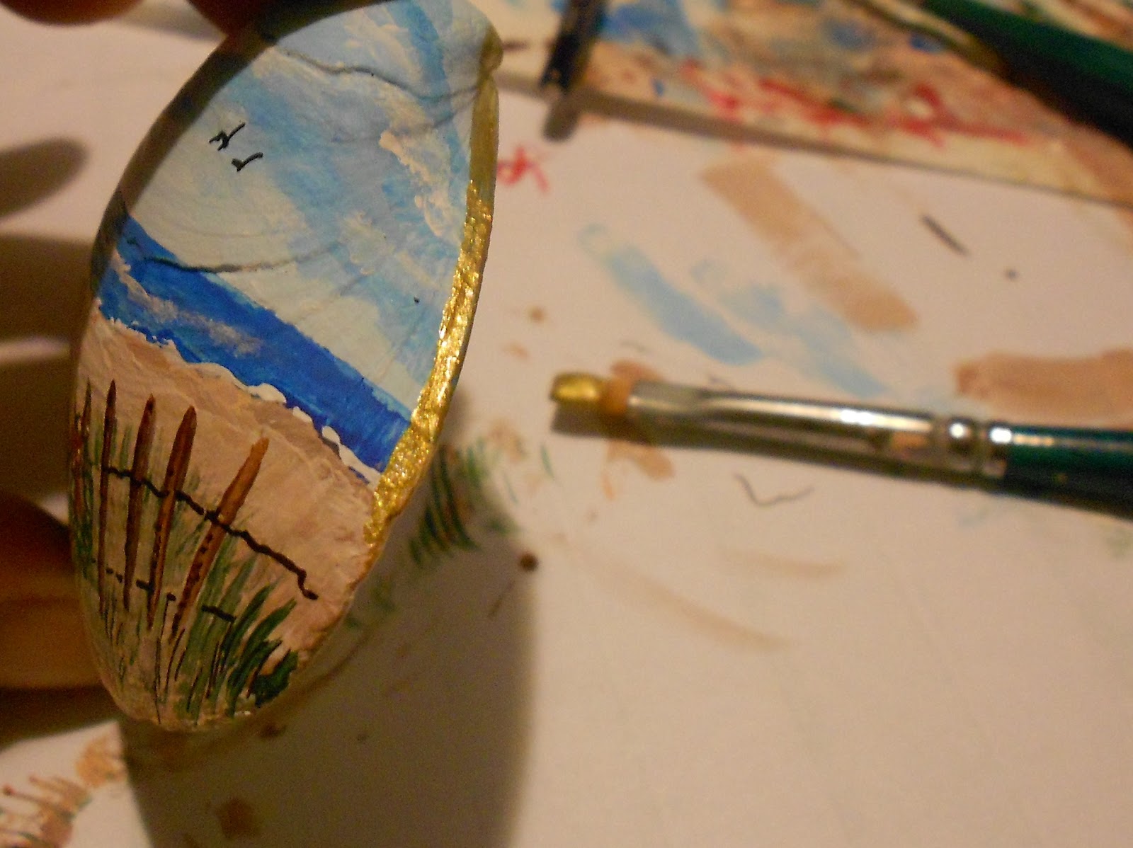 1022 Sea Shell Ave: The Process of Hand Painting Sea Shells