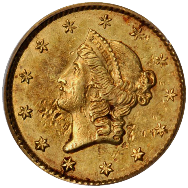Gold Coins Collection: One Dollar Gold Coin from 1851-C