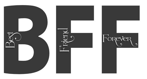 Graphic Groupies: Best Friends Wordart