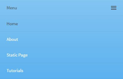 Cara Membuat Navigasi Menu Responsive Keren untuk Blogger > Contoh Blog