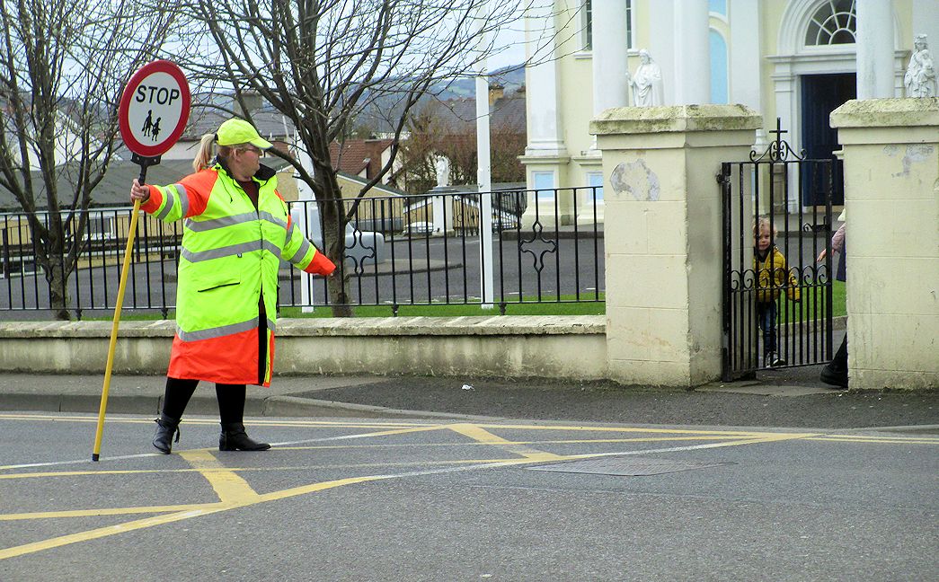 Somewhere in Ireland: the lollipop lady