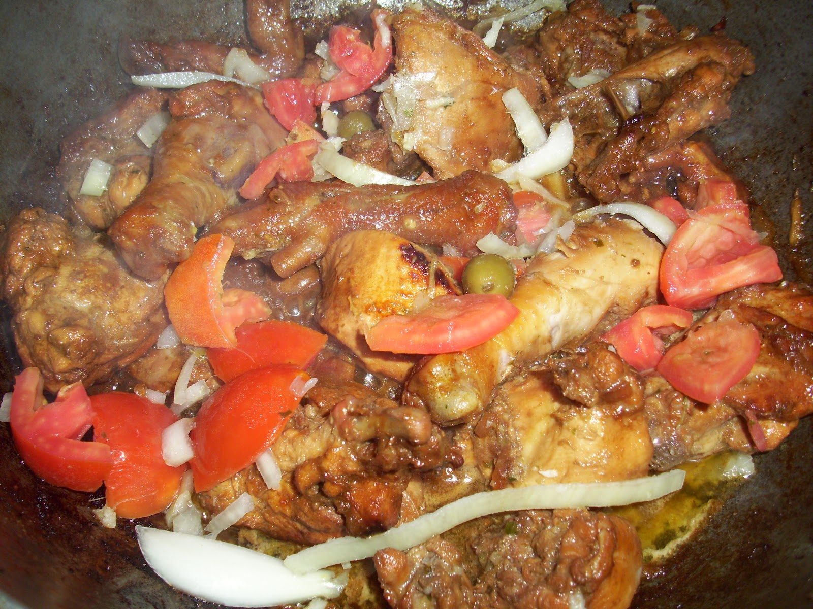 Cocina casera República Dominicana: Procedimiento para guisar pollo al ...