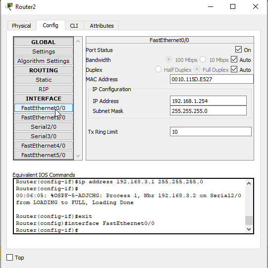 Cara Konfigurasi OSPF pada Cisco Packet Tracer