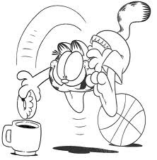 LAMINAS PARA COLOREAR - COLORING PAGES: Garfield para colorear
