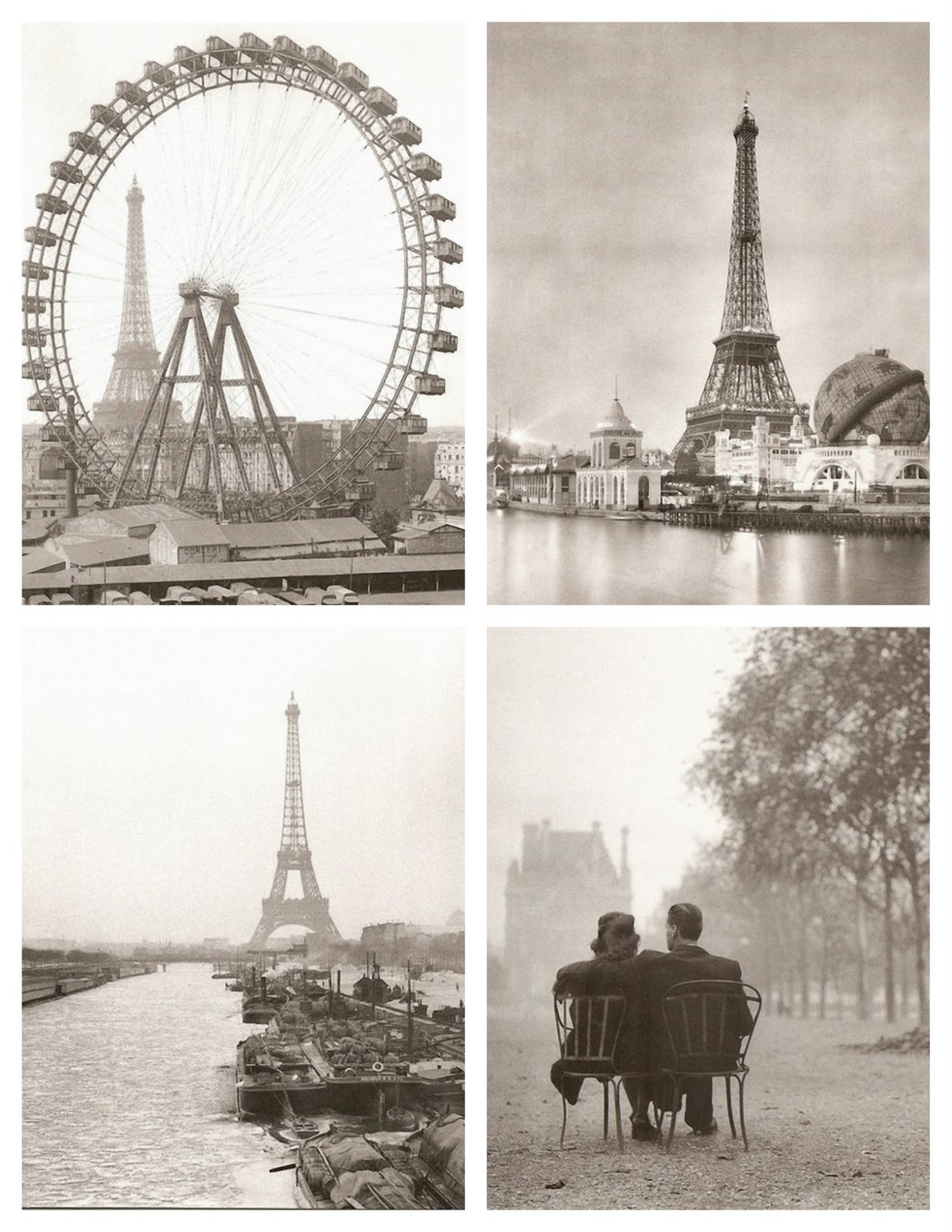 MAGIC MOONLIGHT STUDIO: A special PARIS COLLAGE for You! Free images ...