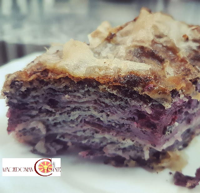 BAKLAVA WITH SOUR CHERRIES AND POPPY SEED ~ Macedonian Cuisine