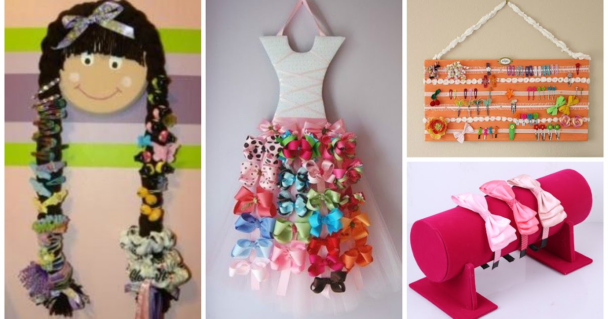 11 Maneras de cómo hacer organizadores de accesorios para el cabello ...