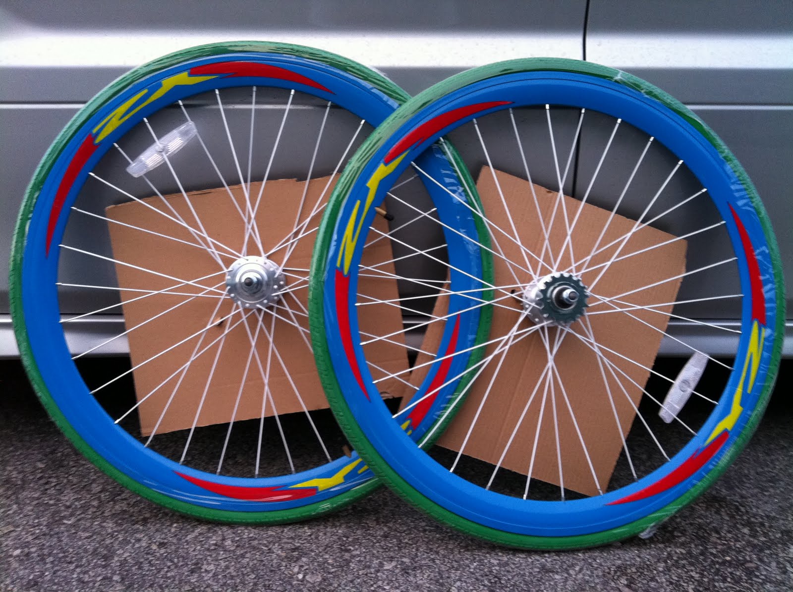 ytwocycle Trading: Fixie Bike - Parts - Triple Wall Rims Wheelset (Y2)