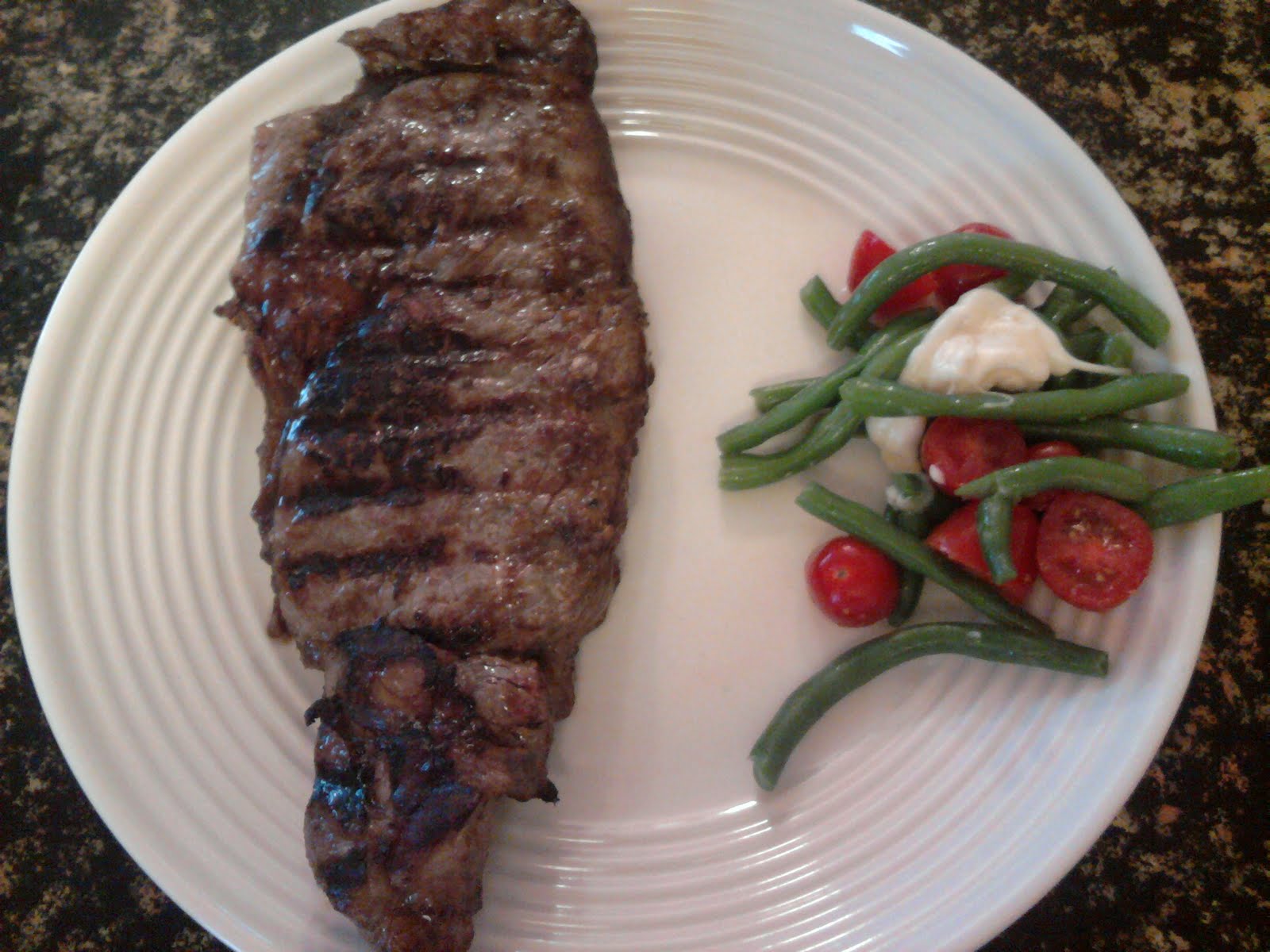Aunt D's Kitchen: Cowboy Cut Ribeye with Green Bean Salad