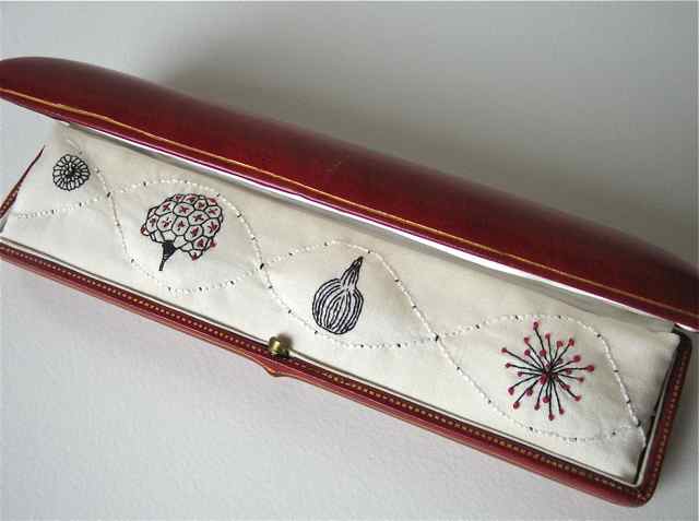 valerie knapp: Boxed Embroidery at David Kaye Gallery