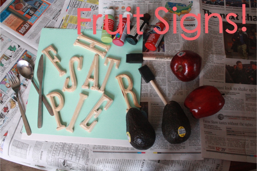 Oh Dontcha Sew: DIY Fruit Signs