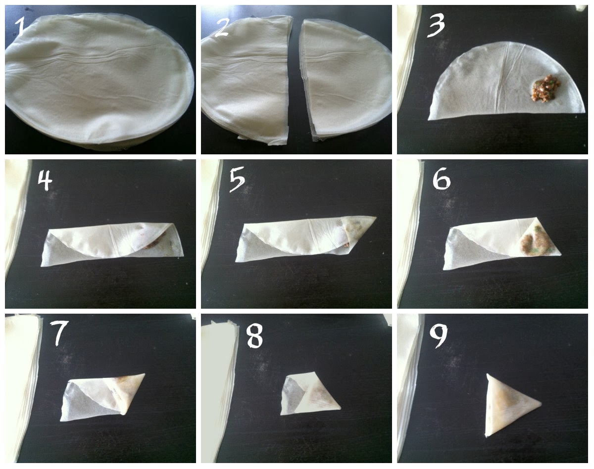 1001 Gourmandises: Samoussa au boeuf + tuto pliage