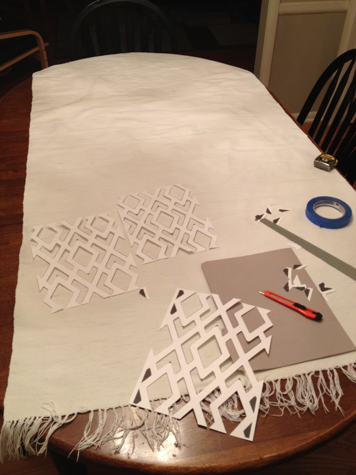 A House 2 Home: DIY Painted Rug