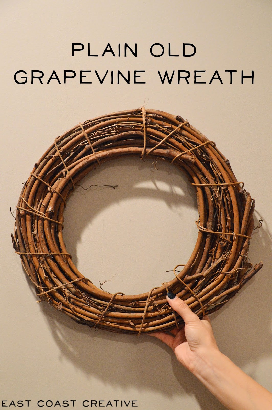 Grapevine Wreath with a Twist | East Coast Creative