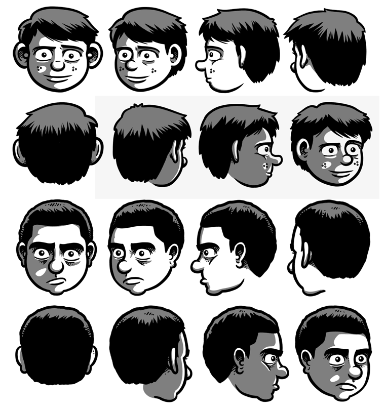 Andysaurus Comics: Heads and Vans