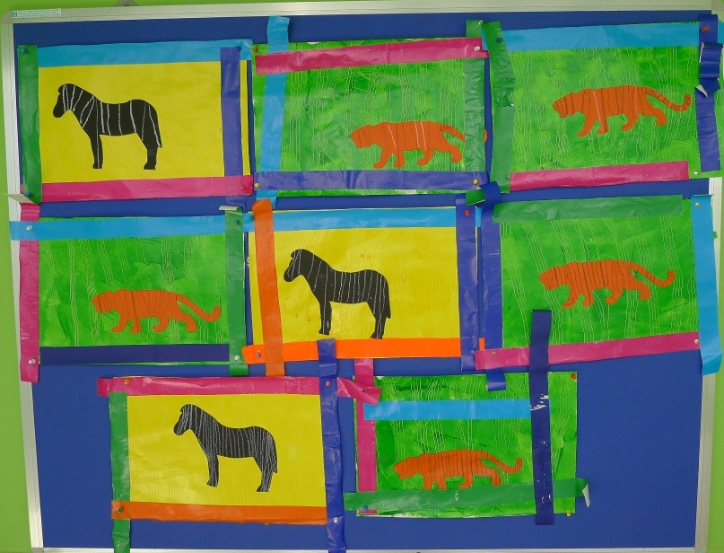 En Moyenne Section A...: Des traits verticaux et horizontaux