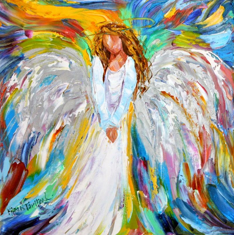 Karen Tarlton: Original oil painting Angel of Goodwill by Karen Tarlton
