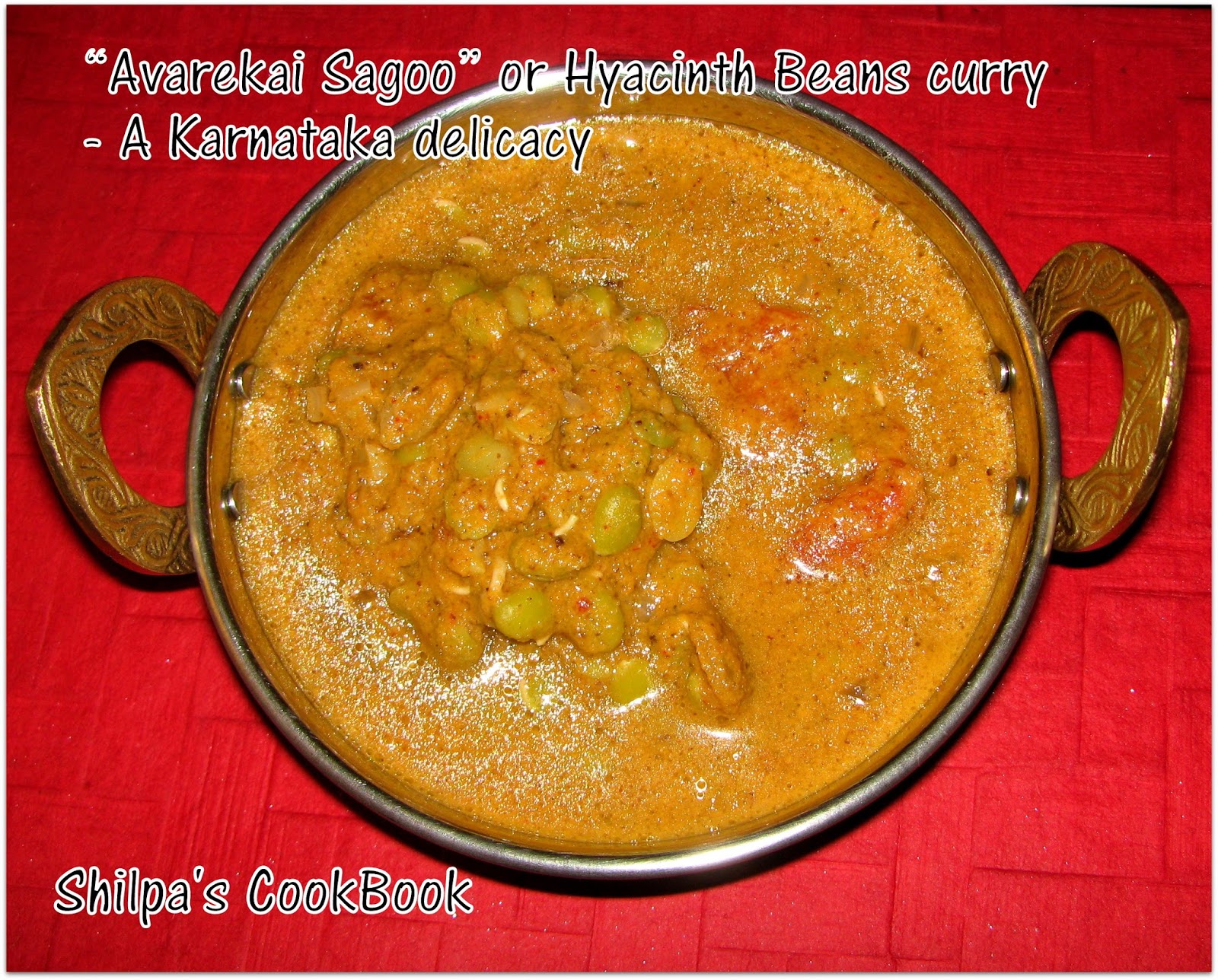 Cook Book: "Avarekai Sagoo" or Hyacinth Beans curry - A Karnataka delicacy