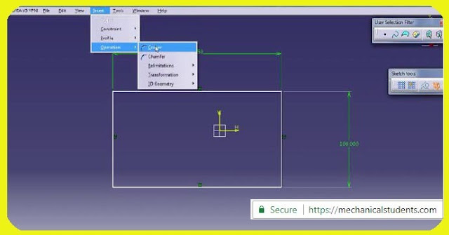 How to use Corner feature in CATIA V5? | CATIA Tutorials