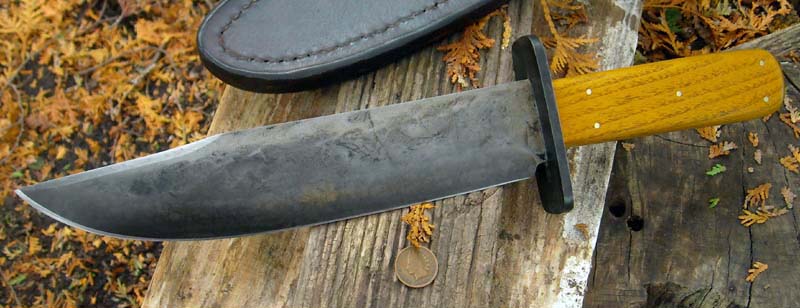 ML Knives Blog: Custom Bowie Knife with Osage