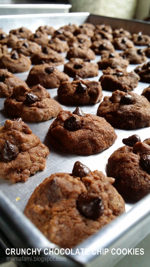 MamaFaMi's Spice n Splendour: Crunchy Chocolate Chips Cookies