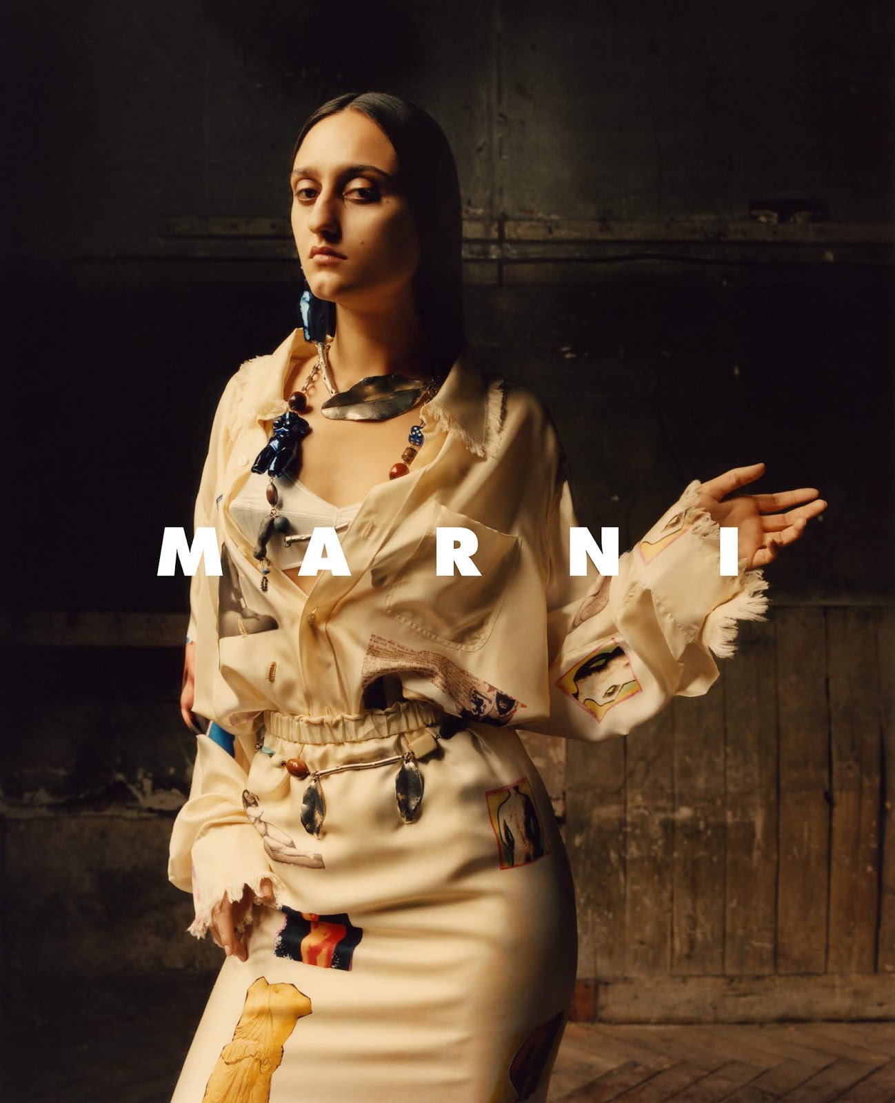 Marni: Ad Campaign Spring/Summer 2019: Jess Maybury by Jamie Hawkesworth