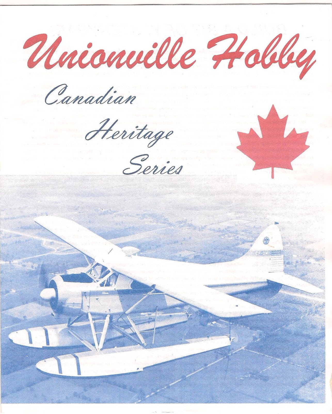 RC Flying Models: Canada's Famous Bush Planes by Unionville Hobby