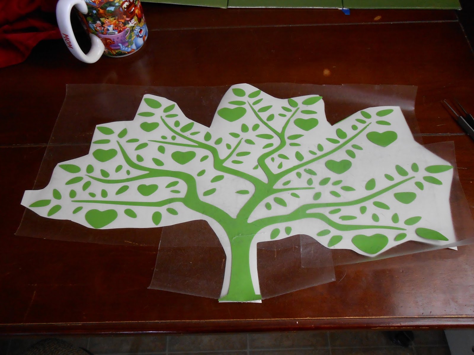 Precariously Pink: A Split Family Tree on Canvas