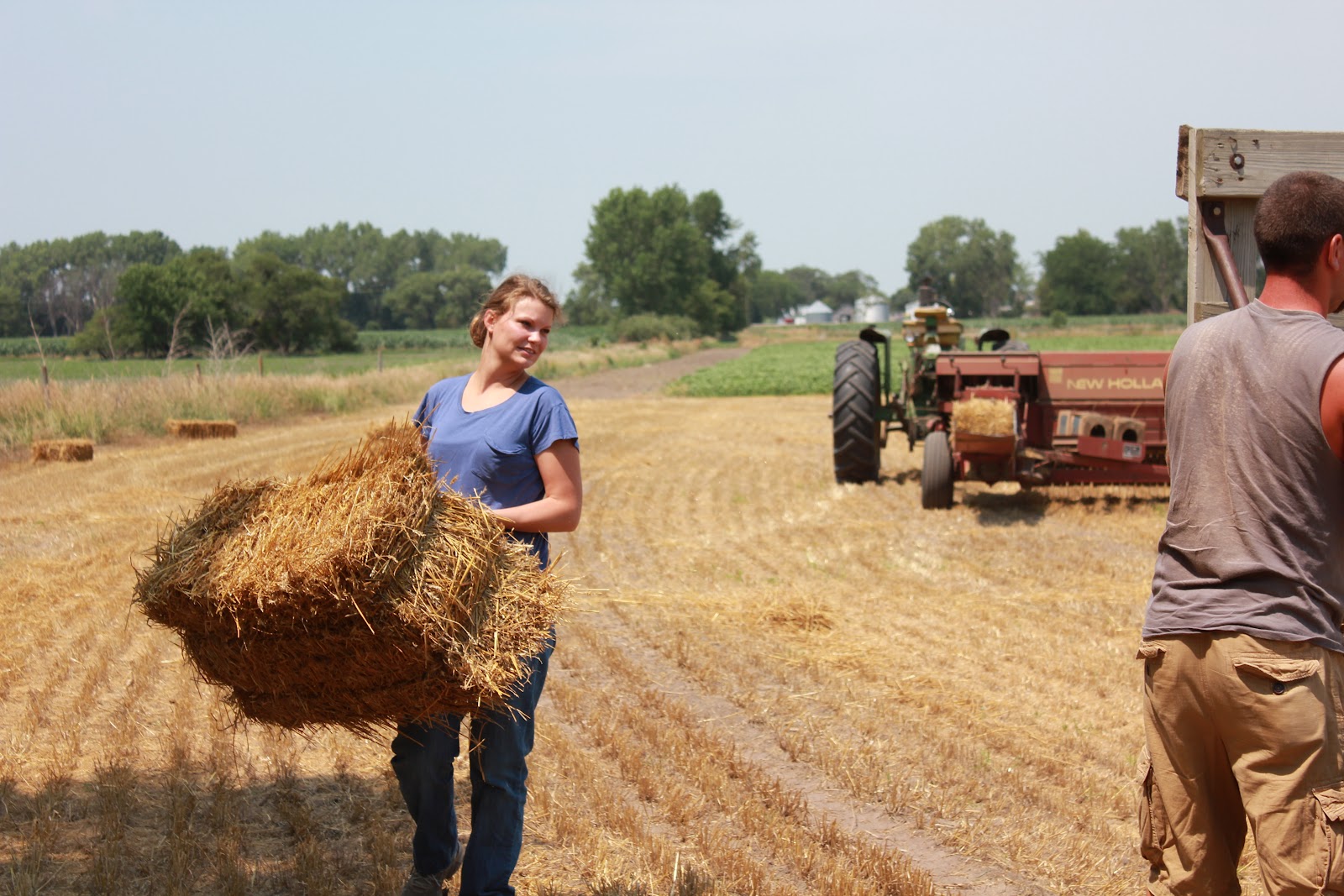 Three Girls And A Guy: Square Bales