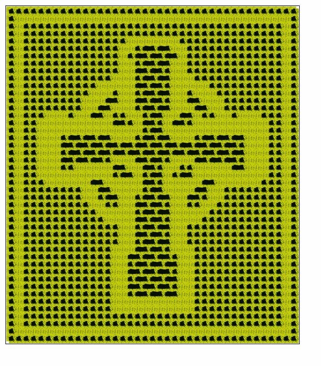 Filet Crochet: Crochet Filet Lacet Celtic Cross Irish St. Patrick's Day ...
