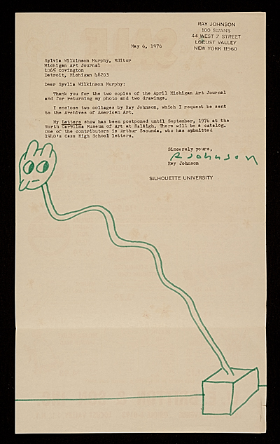 hoolawhoop: ray johnson letters