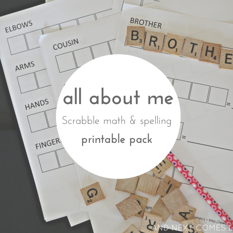 All About Me Scrabble Math Printable Pack | And Next Comes L ...
