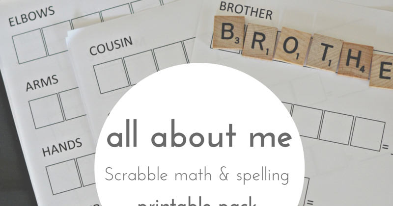 All About Me Scrabble Math Printable Pack | And Next Comes L ...