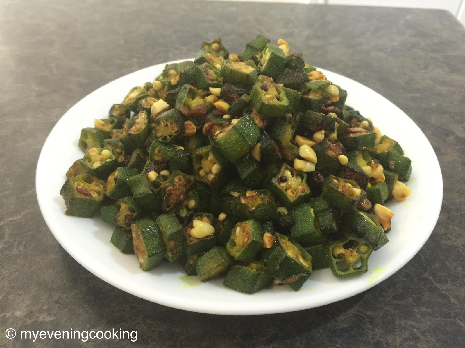 Bhindi Subji (Okra subji) | My Evening Cooking