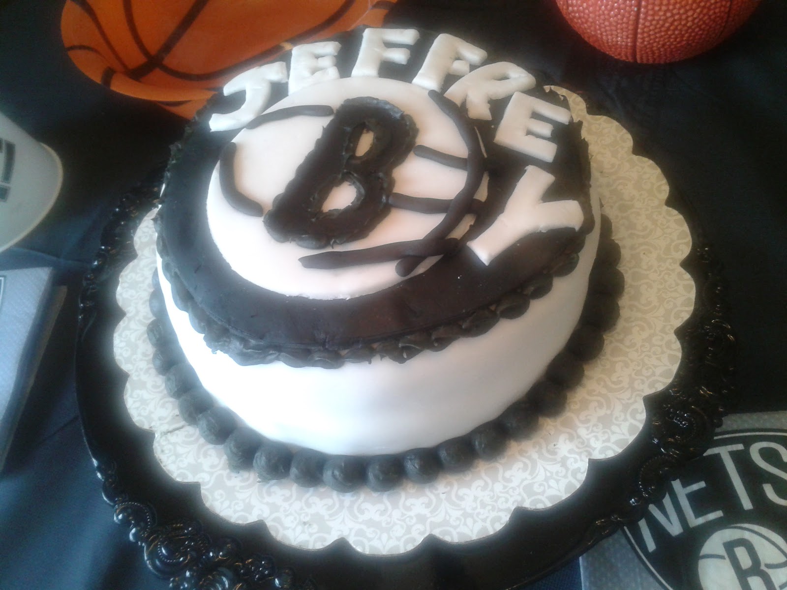 Melinda's 3 Sweets: Brooklyn Nets Themed Cake