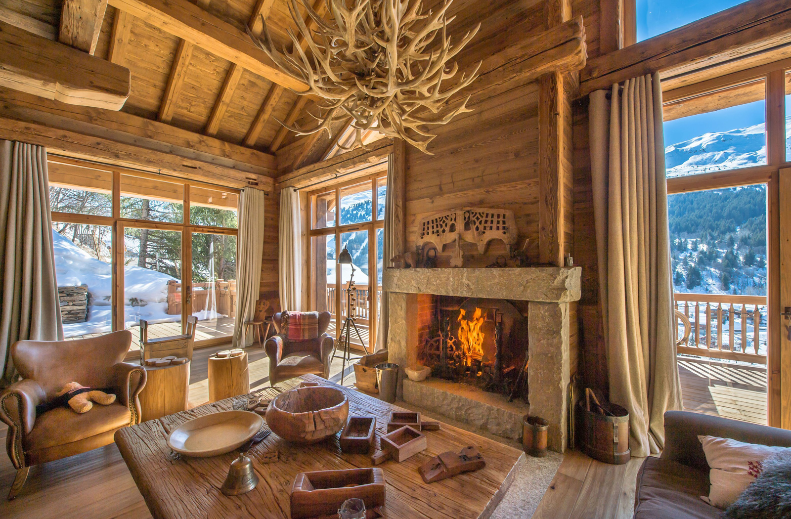 meribel-fireplace-in-chalet.jpg (1600×1050) | Decoration chalet ...
