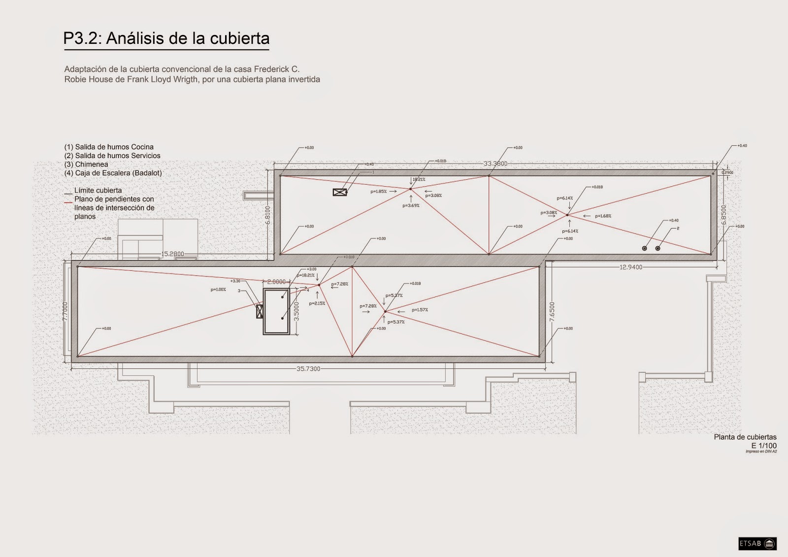 Plano de la Cubierta | Construcción 1