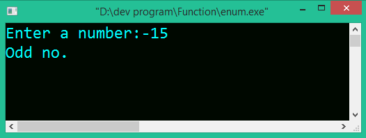 program in c to check a number is odd or even using function and ...