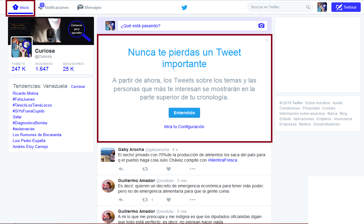 El algoritmo de Twitter no es lo que crees ~ Curioseando