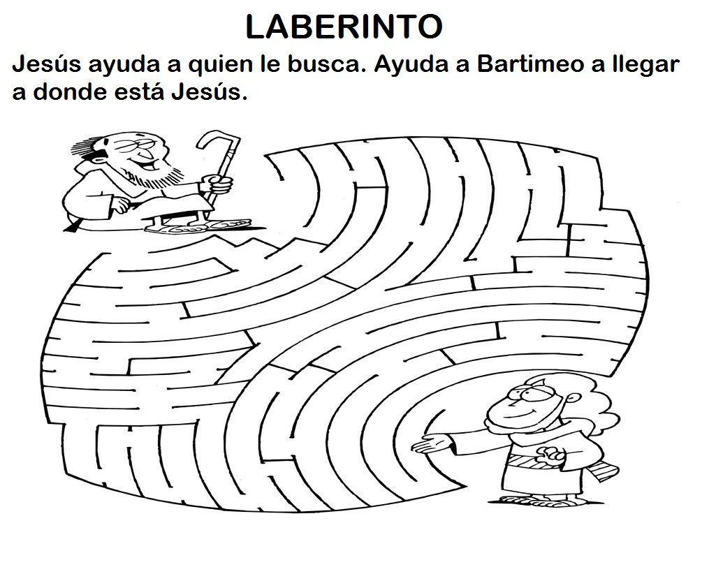Educar con Jesús: Jesús y Bartimeo Mc 10,46-52. Actividades