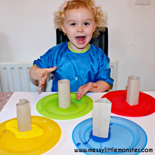 2D Shape Painting for Toddlers and Preschoolers - Messy Little Monster