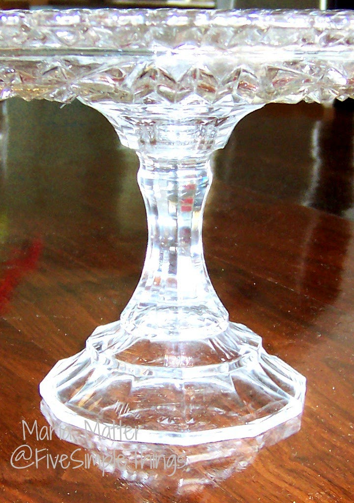 Five Simple Things: DIY Cake Plate - some assembly required