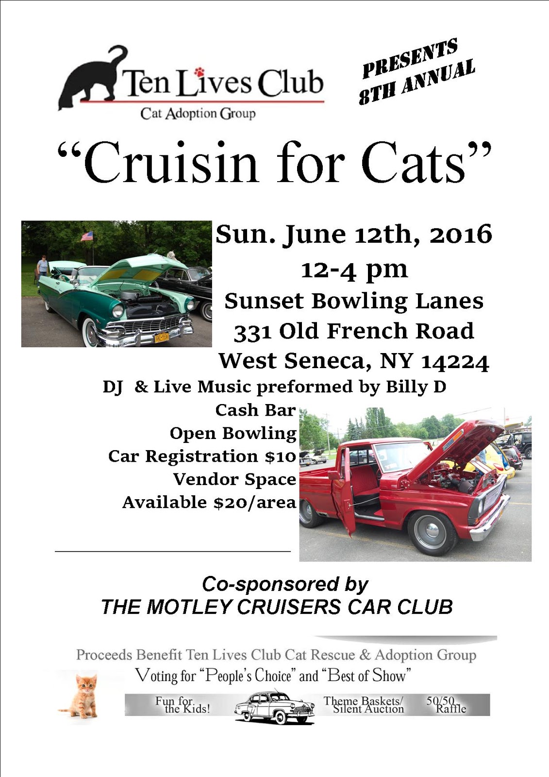 Ten Lives Club Cat Adoption Group: TEN LIVES CLUB 8TH ANNUAL CRUISIN ...