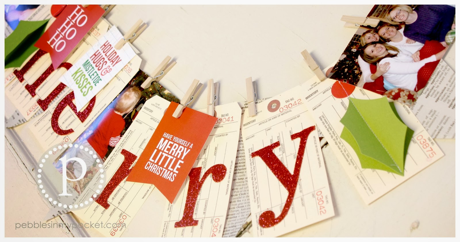 Pebbles In My Pocket Blog: Christmas Memory Banner